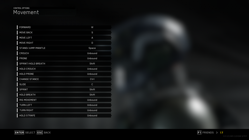 Keybinds Controls - PC Report: Call of Duty Infinite Warfare - Gallery ...